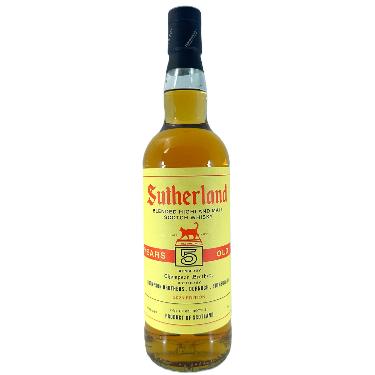 Sutherland 5 Year / 2018 / 70cl 48.5% / Thompson Brothers – The Whisky ...